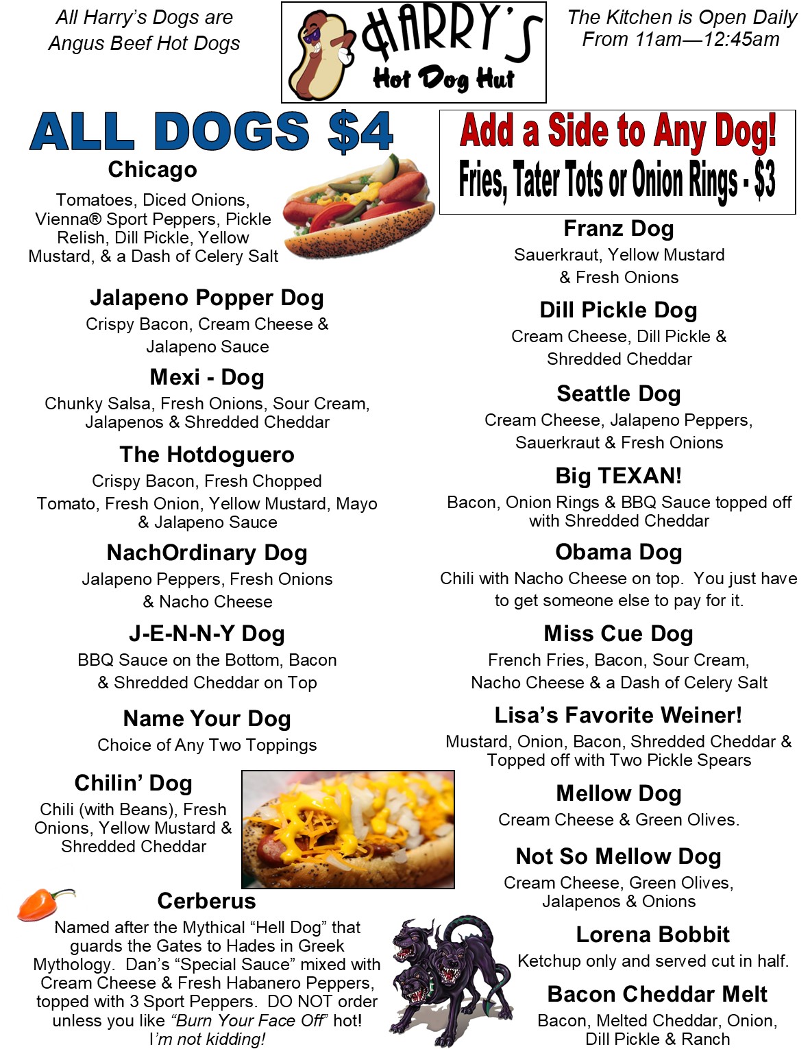 MISS CUE SOUTH MENU – Miss Cue | Billiards & Darts in Toledo, OH